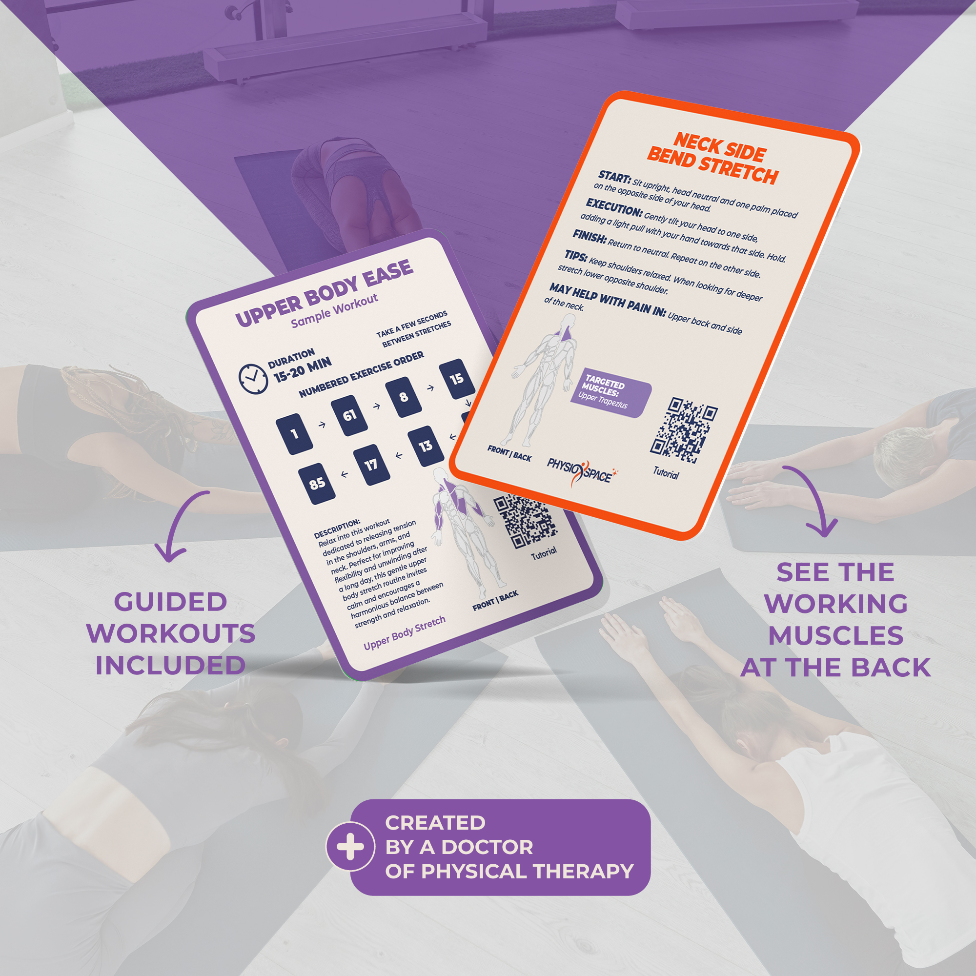 100 Stretching and Targeted Pain Relief FlashCards