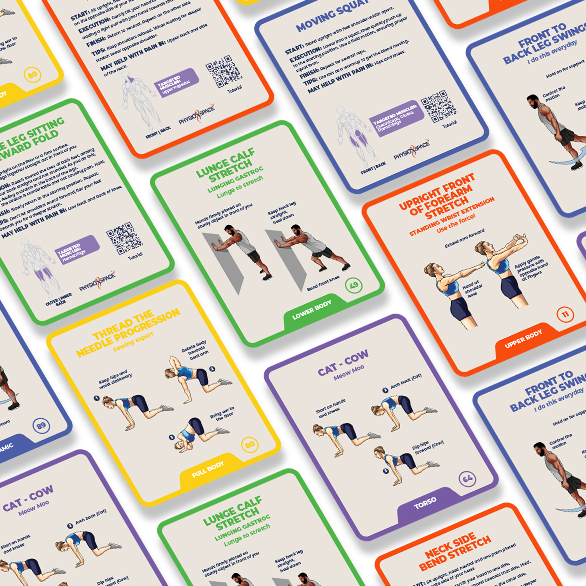 100 Stretching and Targeted Pain Relief FlashCards